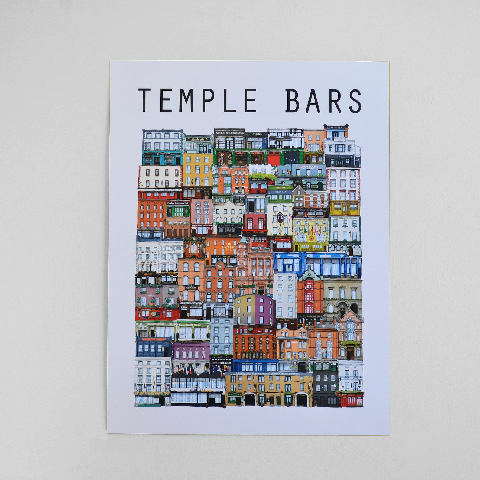 Temple Bars Pub Illustration - Etsy