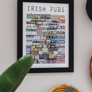 Irish Pubs Illustration, 52 Irish Pubs, Irish Gift, Souvenir, Irish ...