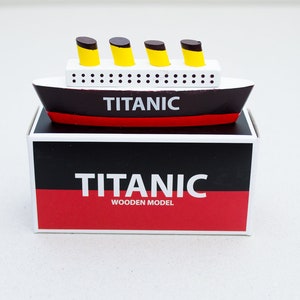 Wee Titanic, Mini Wooden Titanic Model, Titantic Decoration, Titanic ...