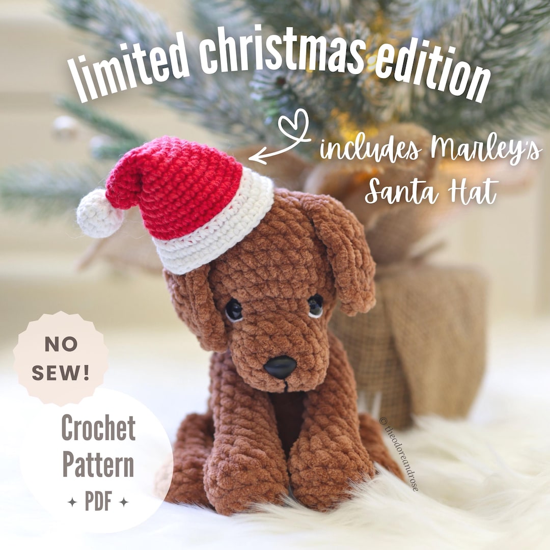 Christmas Marley the Labrador Retriever Petite Puppy Plushie No Sew ...