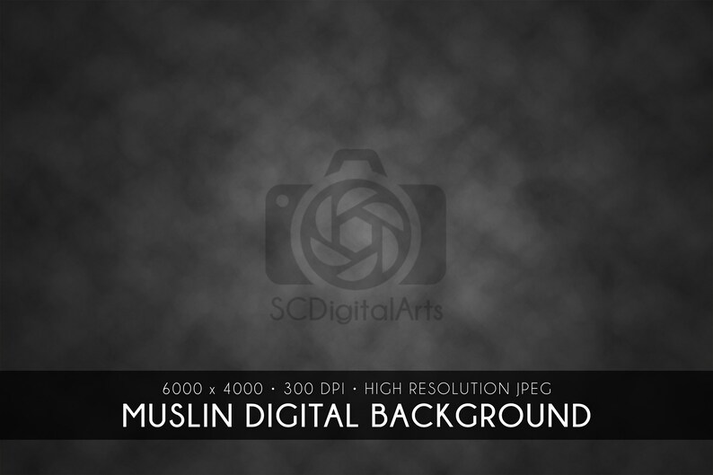 Soft Black • Muslin-inspired Digital Background - Etsy