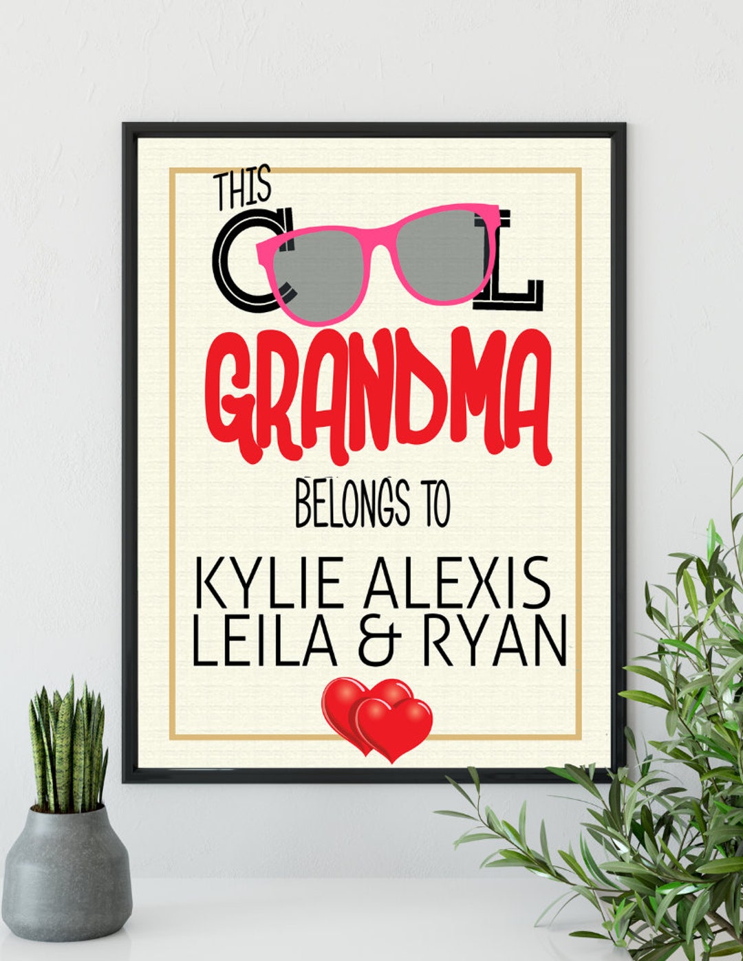 Personalized, Add Grandma Nickname and Grandkid's Names, Fun Grandma ...