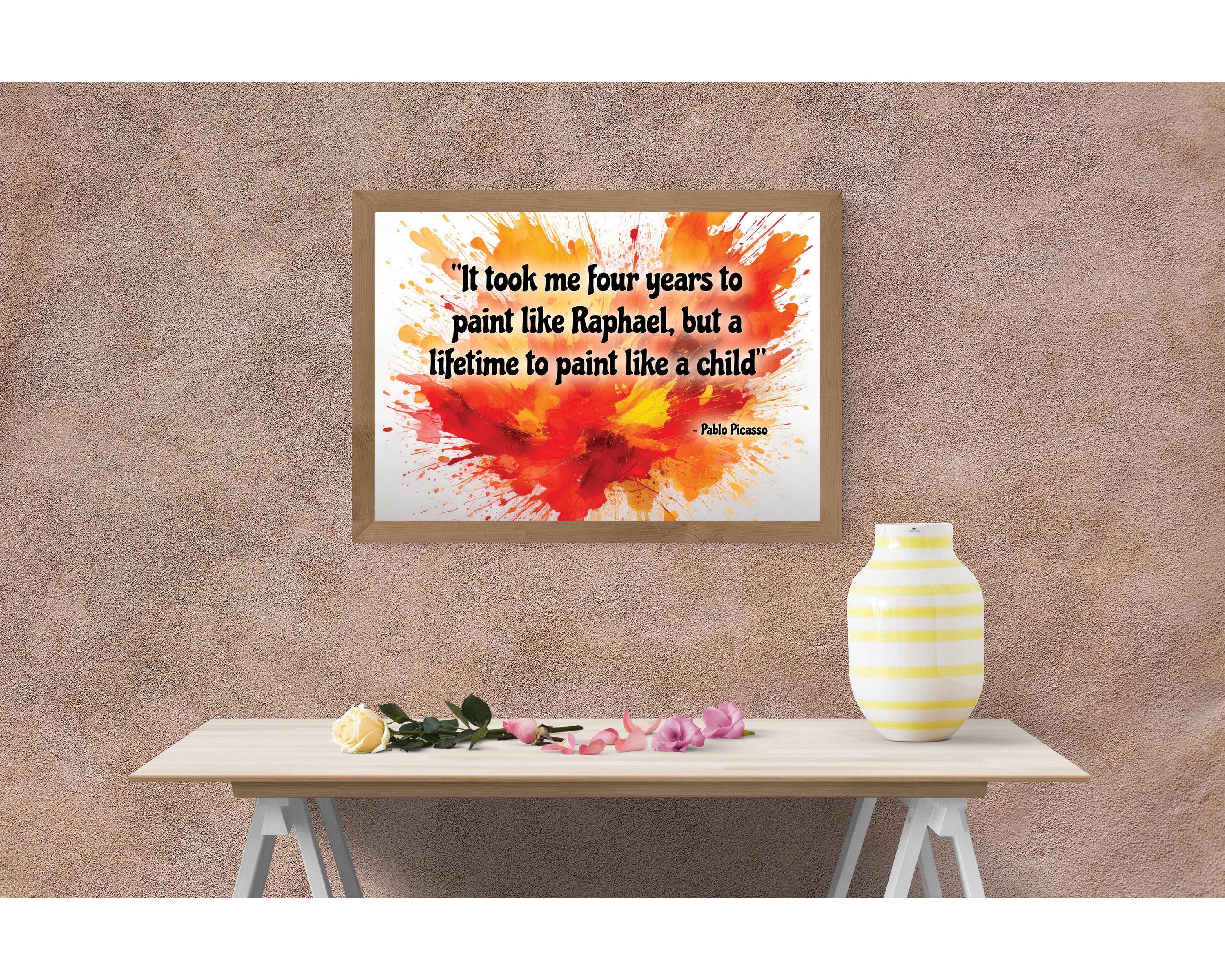 Inspirational Quote by Pablo Picasso - for Artists - Printable File ...