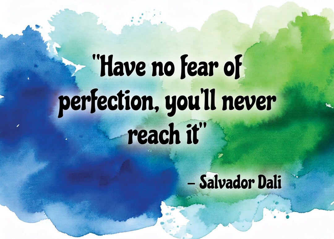 Inspirational Quote by Salvador Dali - for Artists - Printable File ...