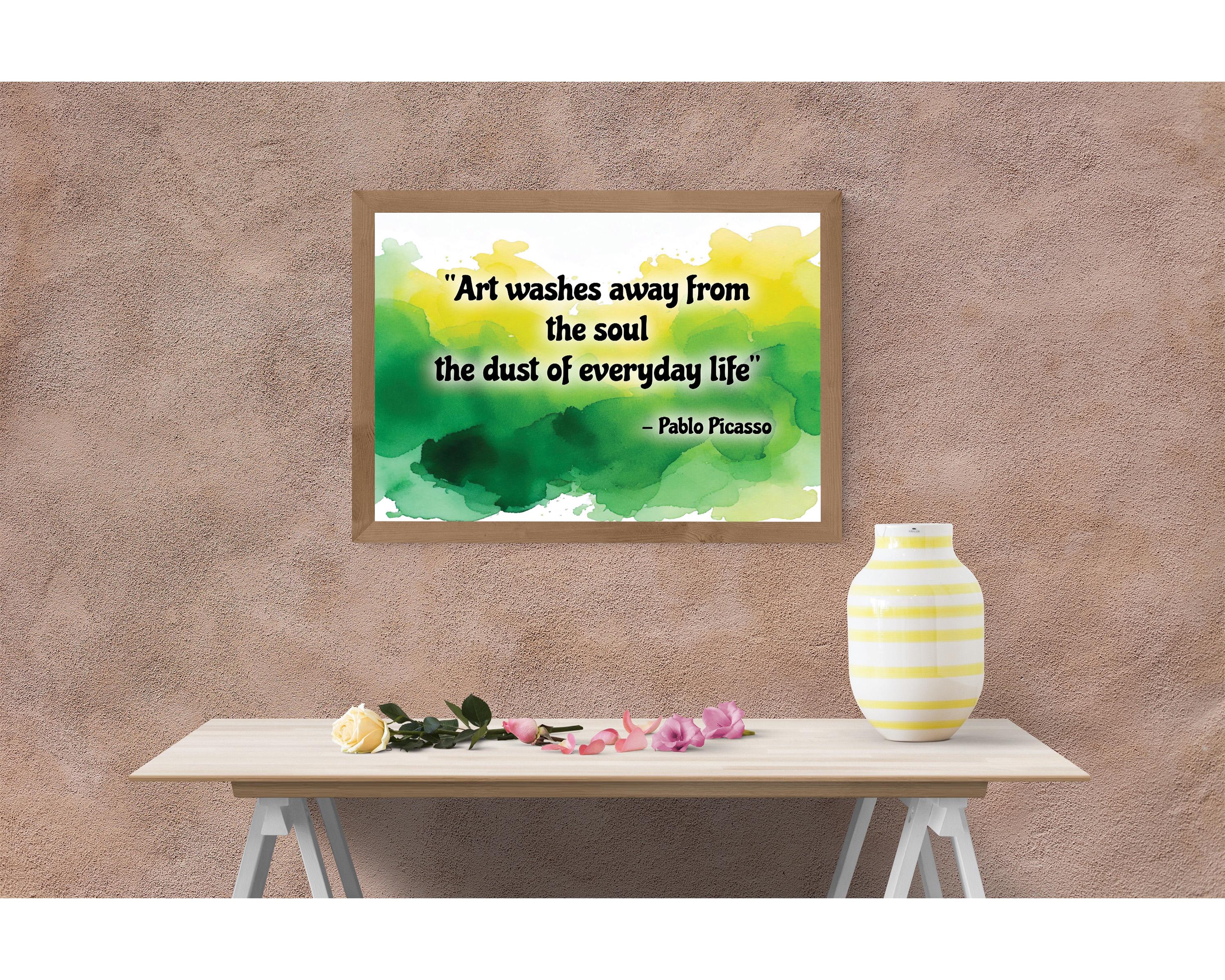 Inspirational Quote by Pablo Picasso - for Artists - Printable File ...