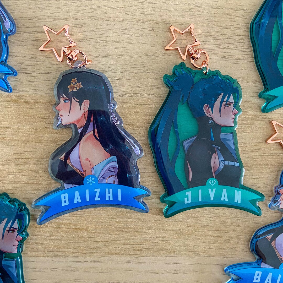 Wuthering Waves 4 Translucent Colourful Epoxy Keychains - Etsy