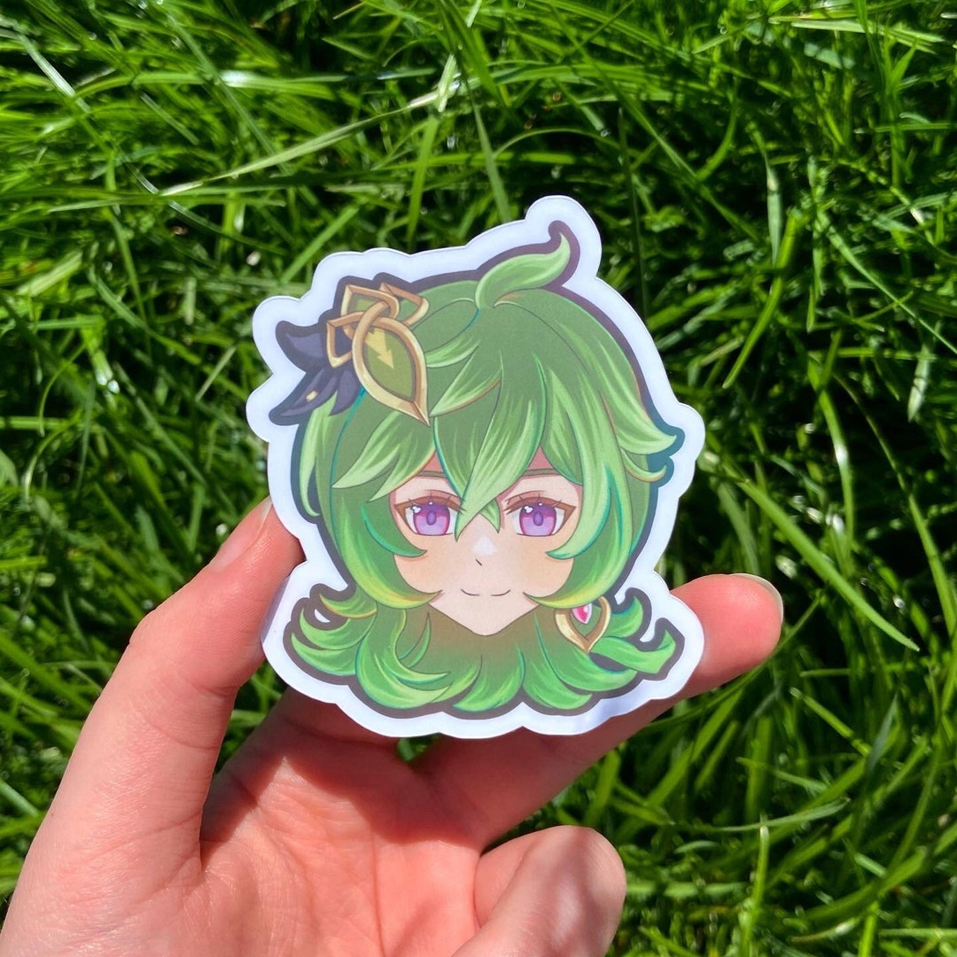 Genshin Impact Collei Face Glossy Sticker, Water Resistant Sticker ...