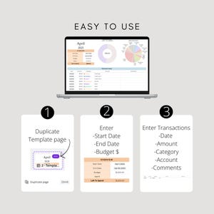 Expense Tracker Spreadsheet for Canva Sheets, Expense Tracker Template ...