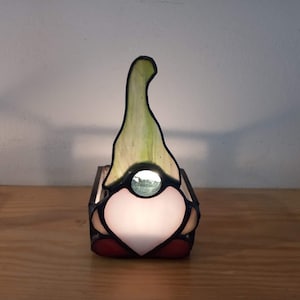 1 Pieces Christmas Elf Stained Glass Candle Holder, the Most Fantastic ...