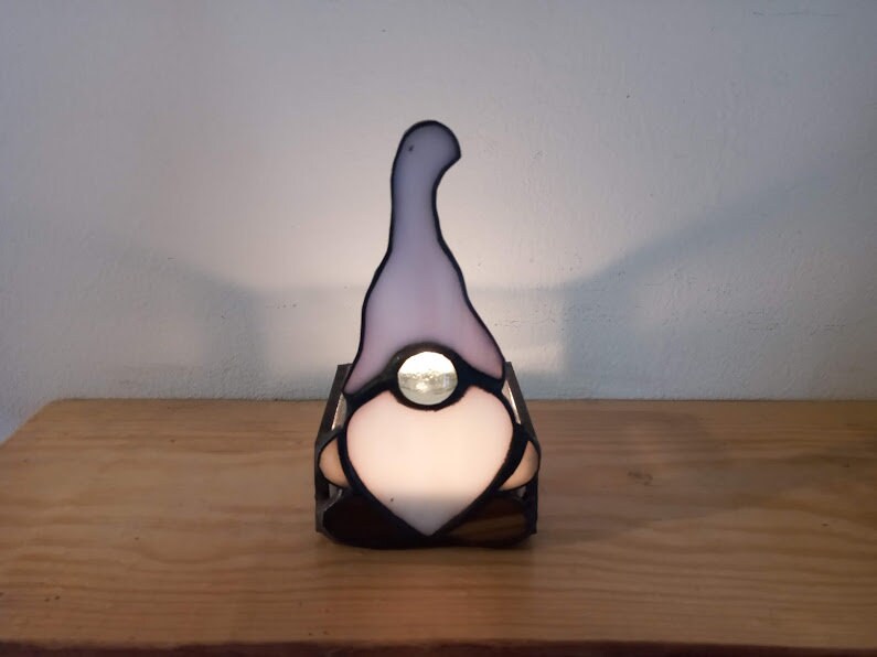 1 Pieces Christmas Elf Stained Glass Candle Holder the Most - Etsy