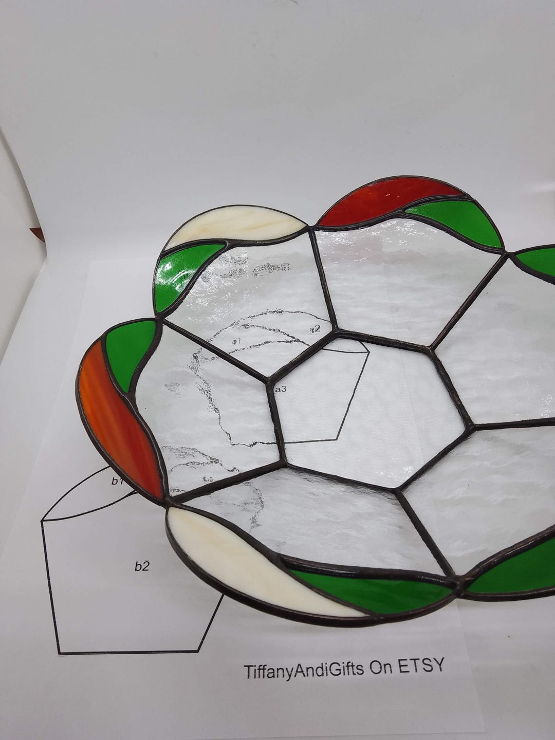 Stained Glass Fruit Bowl PDF Pattern: DIY Home Decor (11 Inch) - Etsy