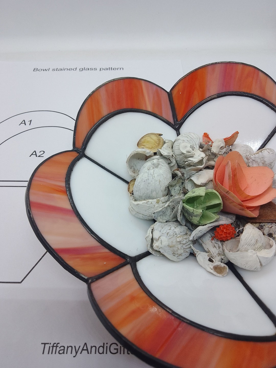 Stained Glass Bowl PDF Pattern: DIY Home Decor (7 Inch) - Etsy