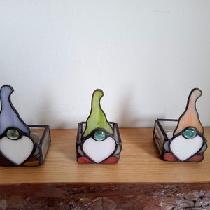 1 Pieces Christmas Elf Stained Glass Candle Holder, the Most Fantastic ...