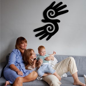 Hopi Hand Wall Wood Art Decor, Native American Decor, Native American ...