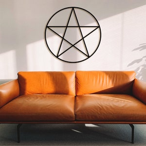 Pentagram Wall Decor: Sacred Geometry Wood Art - Etsy