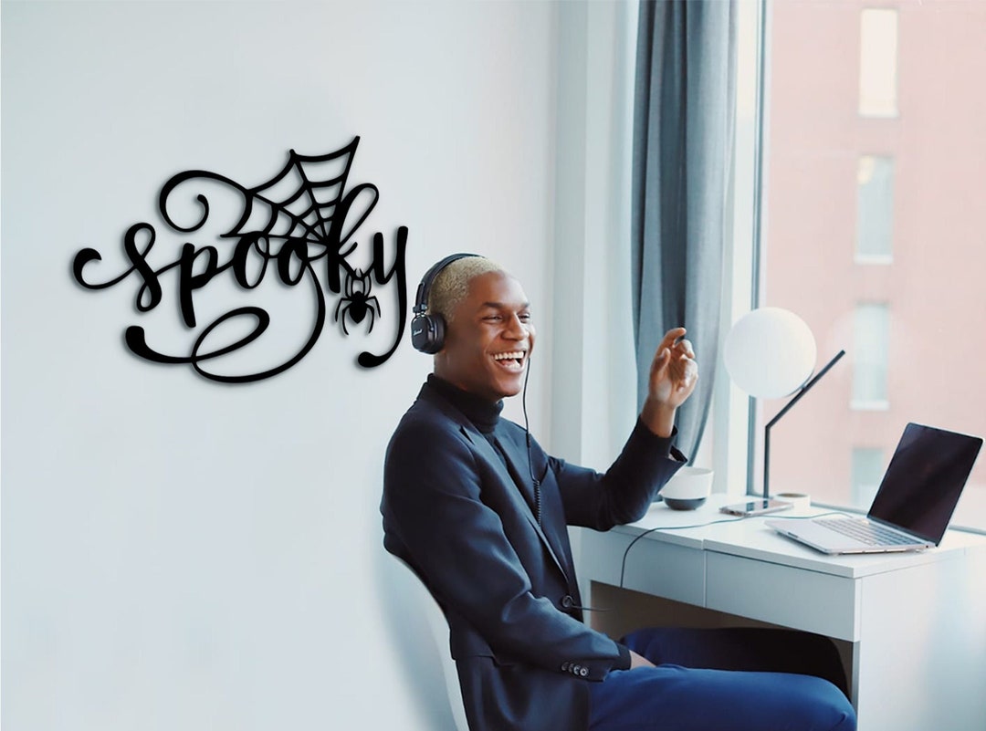 Spooky Halloween Sign, Spooky Halloween Decor, Spooky Halloween Art ...