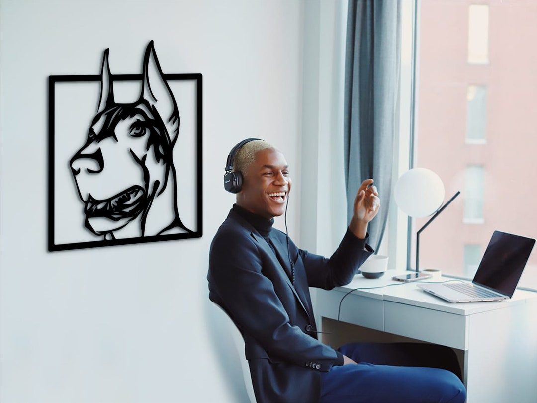 Laser Cut Doberman, Daddy Dad Papa Love Dog, Dog Lover Wood Wall Art ...