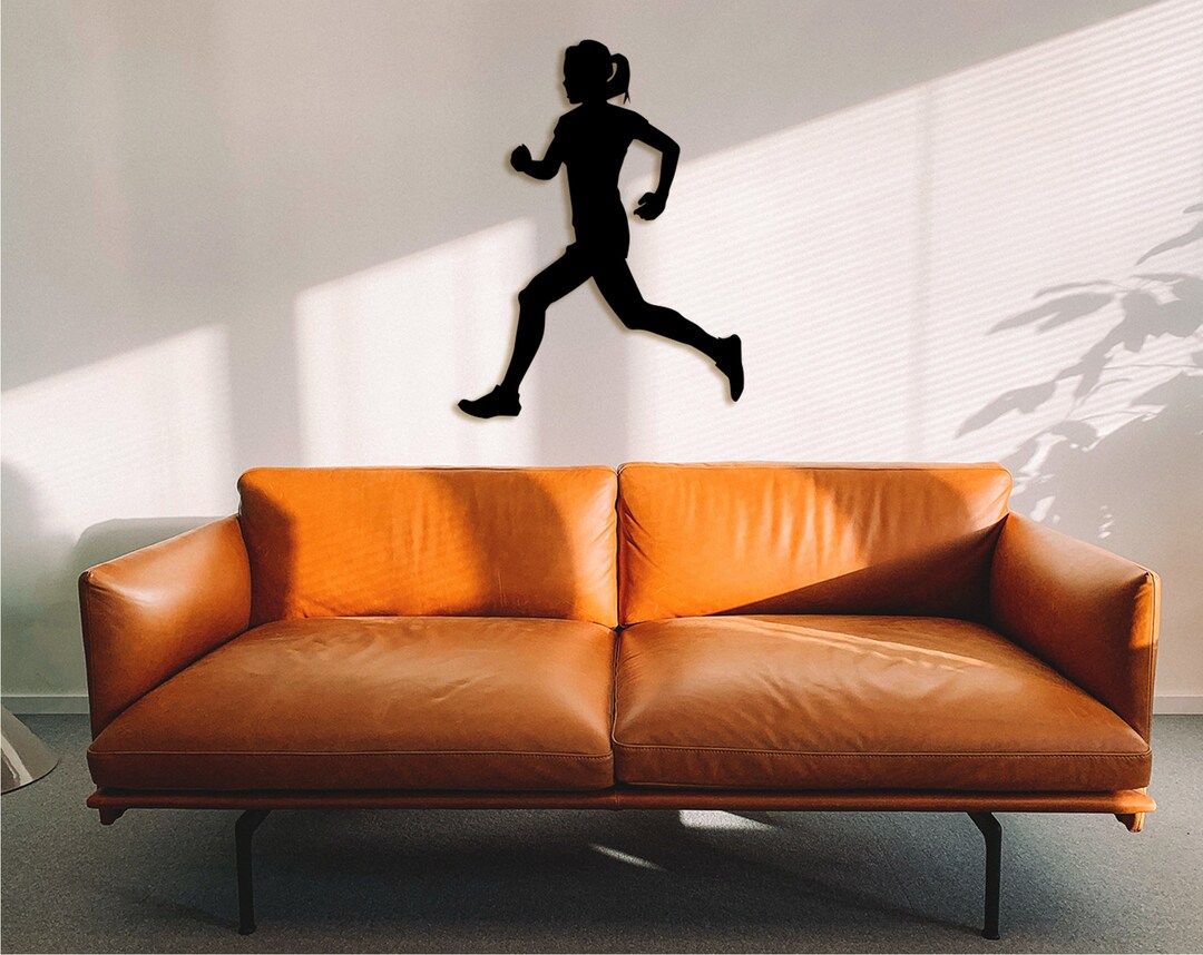Runner Wall Art: Geometric Sports Decor, Gift for Athlete - Etsy