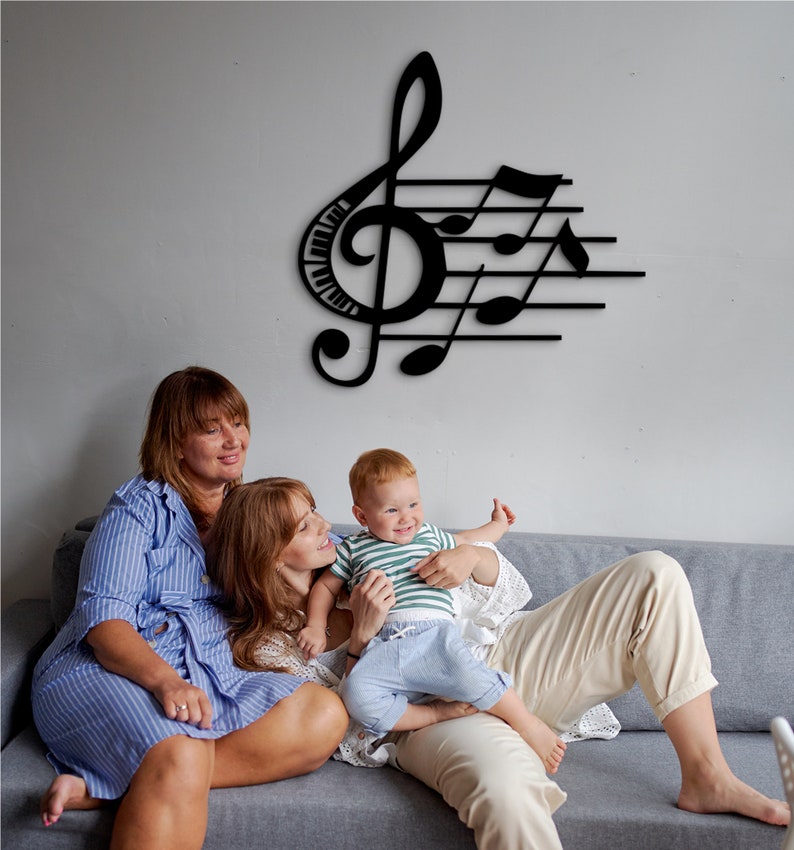 Sol Key Music Notes Decor Sol Key Wood Wall Art Music Studio - Etsy