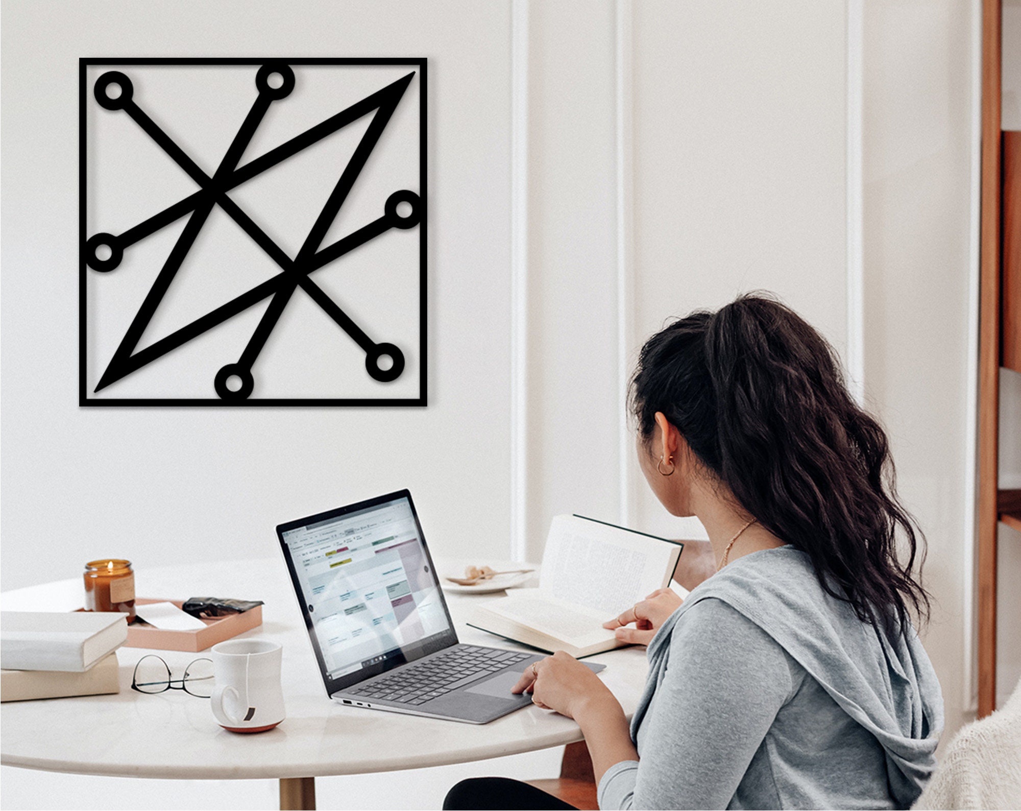 Sigil of Azazel Wall Decor From Wood, Wooden Art, Wood Symbol, Satanic ...