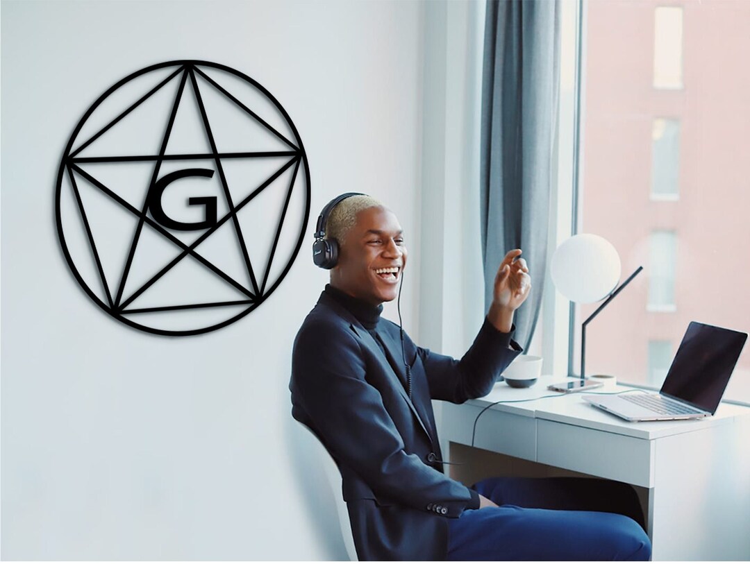 Pentagram Wall Wood Art, Pentagram Wall Hanging, Pentagram Wall Decor ...