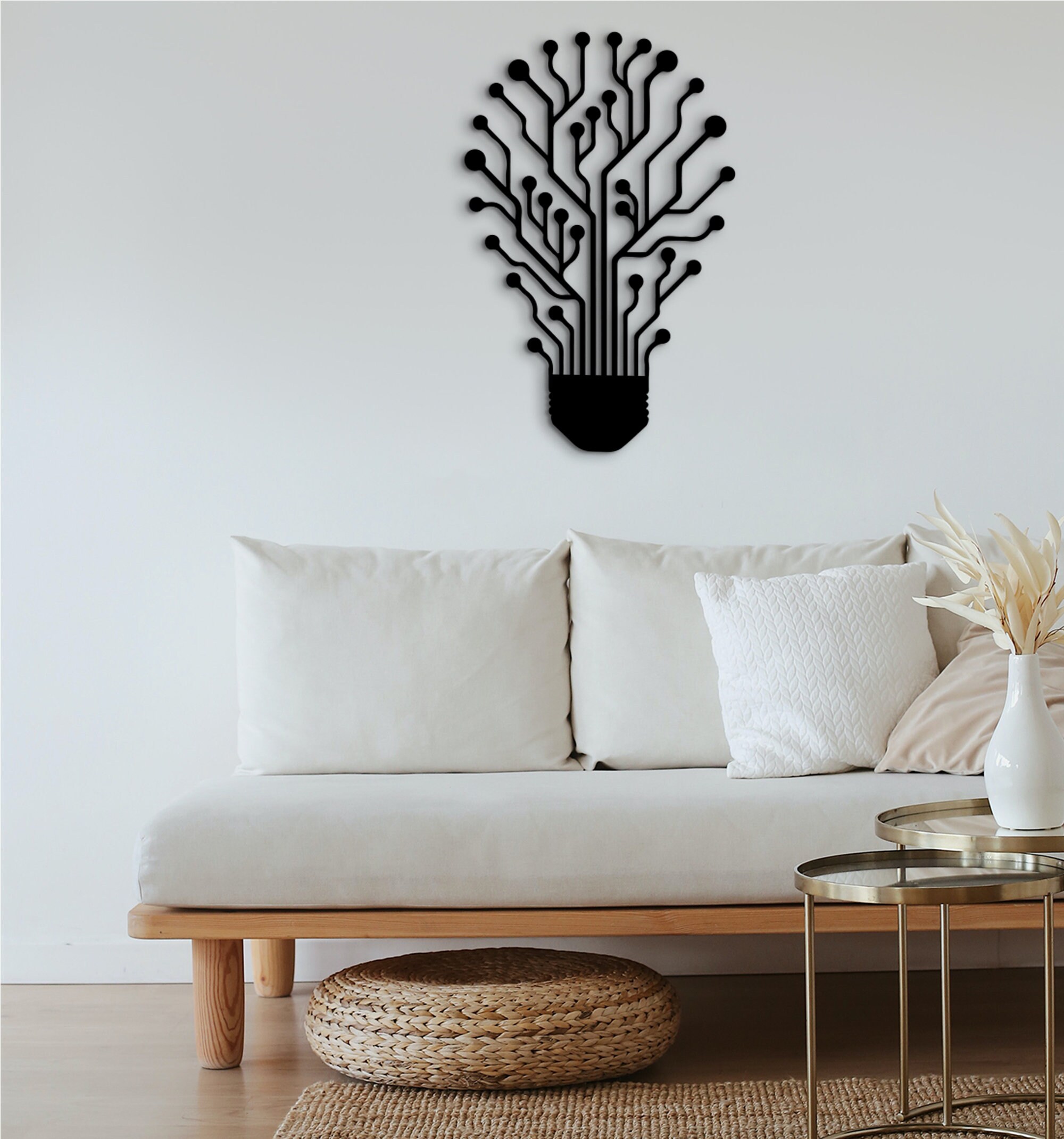 Bulb Decor Electronic Circuit Font Decor Circuit Board Font - Etsy