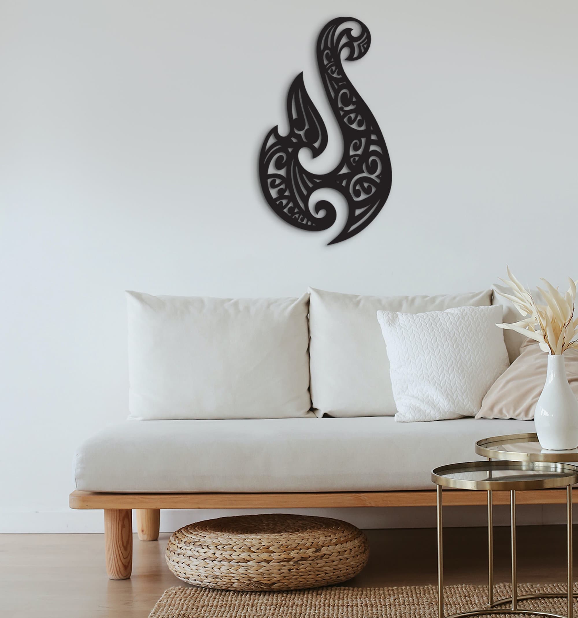 Hei Matau Maori Hook, Room Decor Sculpture, New Zealand, Tribal Art ...