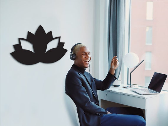 Lotus Flower Sign Lotus Flower Wall Decor Lotus Flower - Etsy