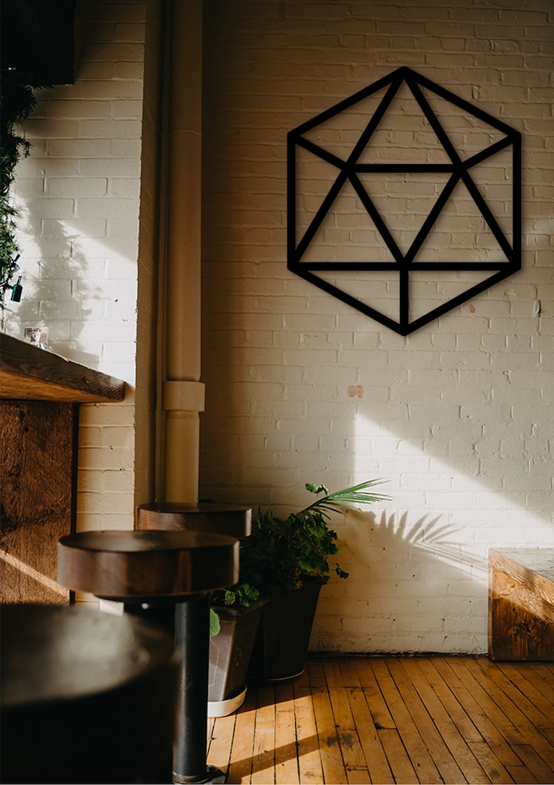 D20 Wall Decor Dice Wall Decoricosahedron Decor Sacred - Etsy