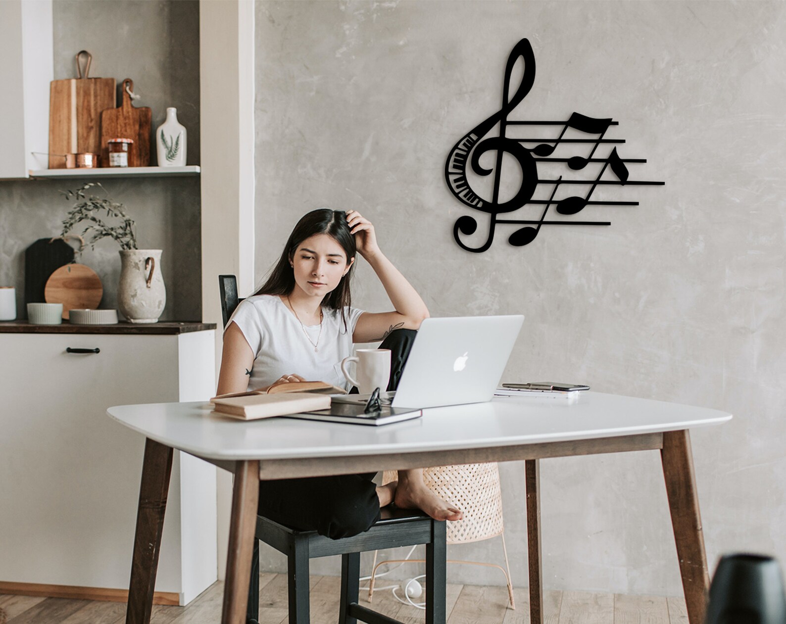 Sol Key Music Notes Decor Sol Key Wood Wall Art Music Studio - Etsy