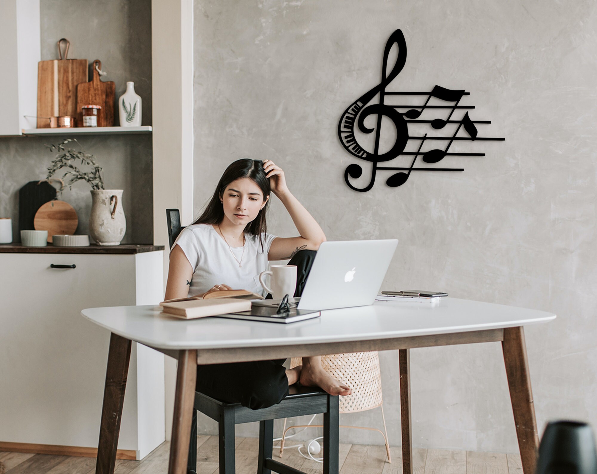 Sol Key Music Notes Decor Sol Key Wood Wall Art Music Studio - Etsy