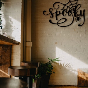 Spooky Halloween Sign, Spooky Halloween Decor, Spooky Halloween Art ...