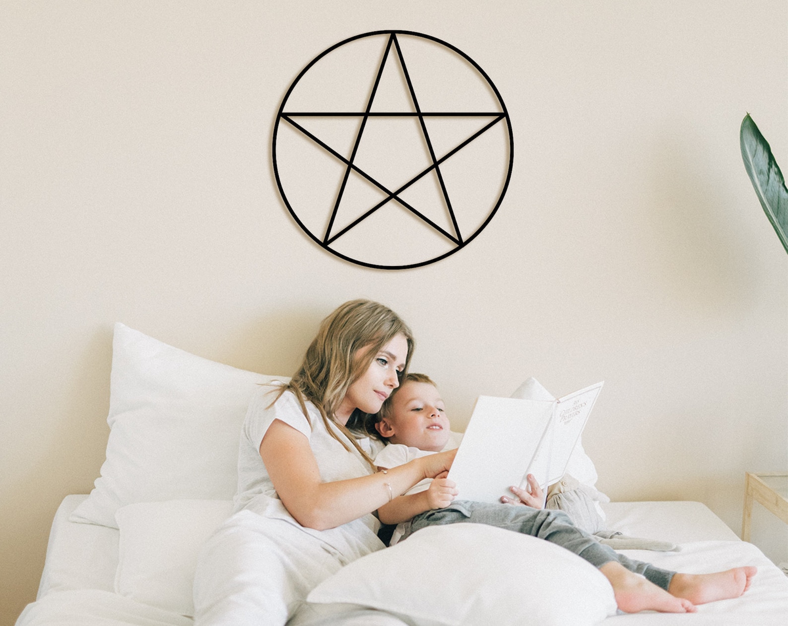 Pentagram Wall Wood Art Pentagram Wall Hanging Pentagram | Etsy