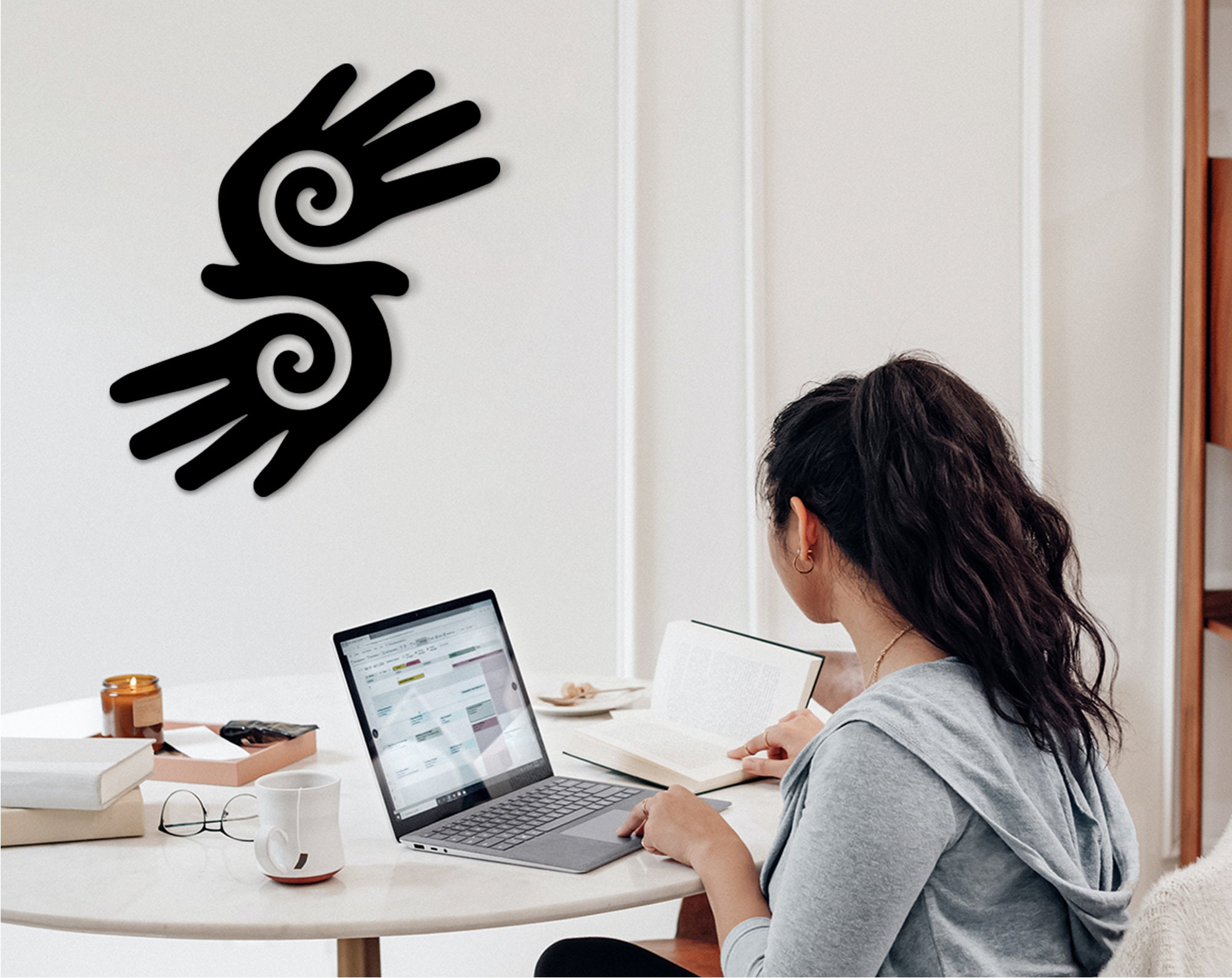 Hopi Hand Wall Wood Art Decor, Native American Decor, Native American ...