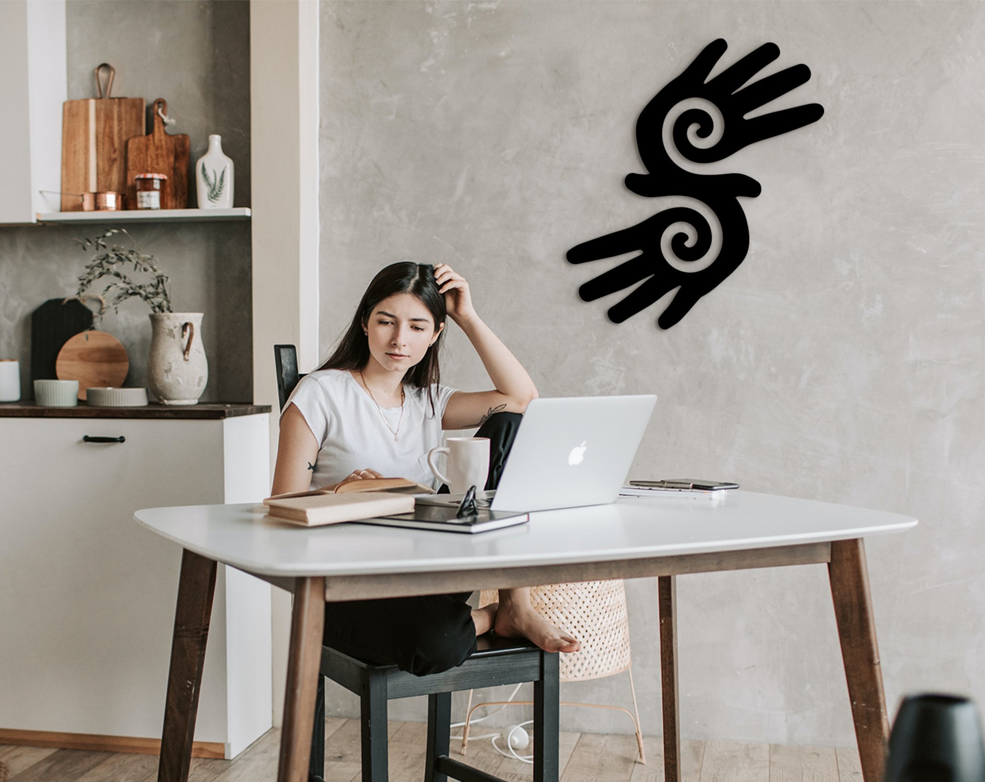 Hopi Hand Wall Wood Art Decor, Native American Decor, Native American ...