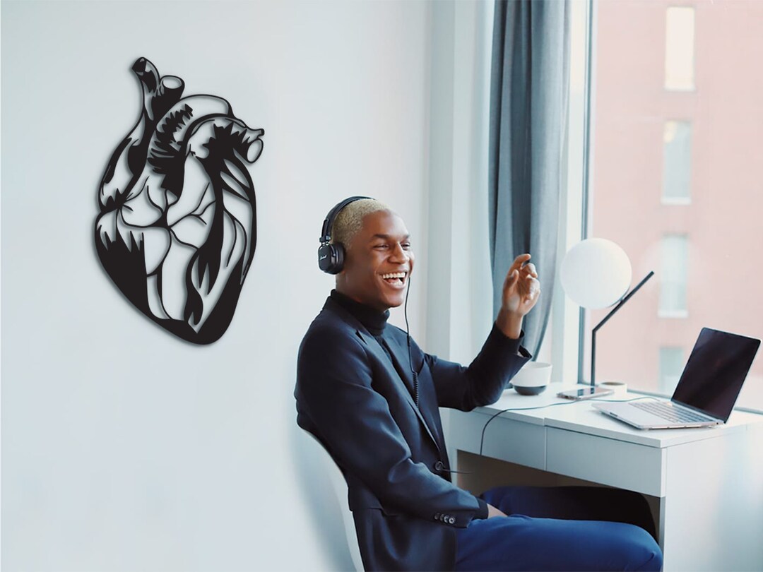 Anatomical Heart, Human Heart, Geometric Human Heart Wall Decor ...