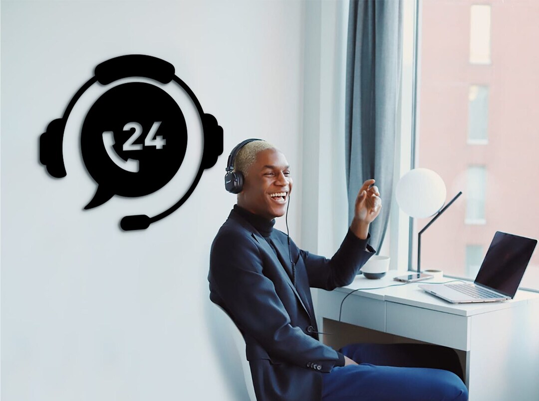 Call Center Sign Telephone Telecom Decor Telecom Gifts Old Time Phone ...