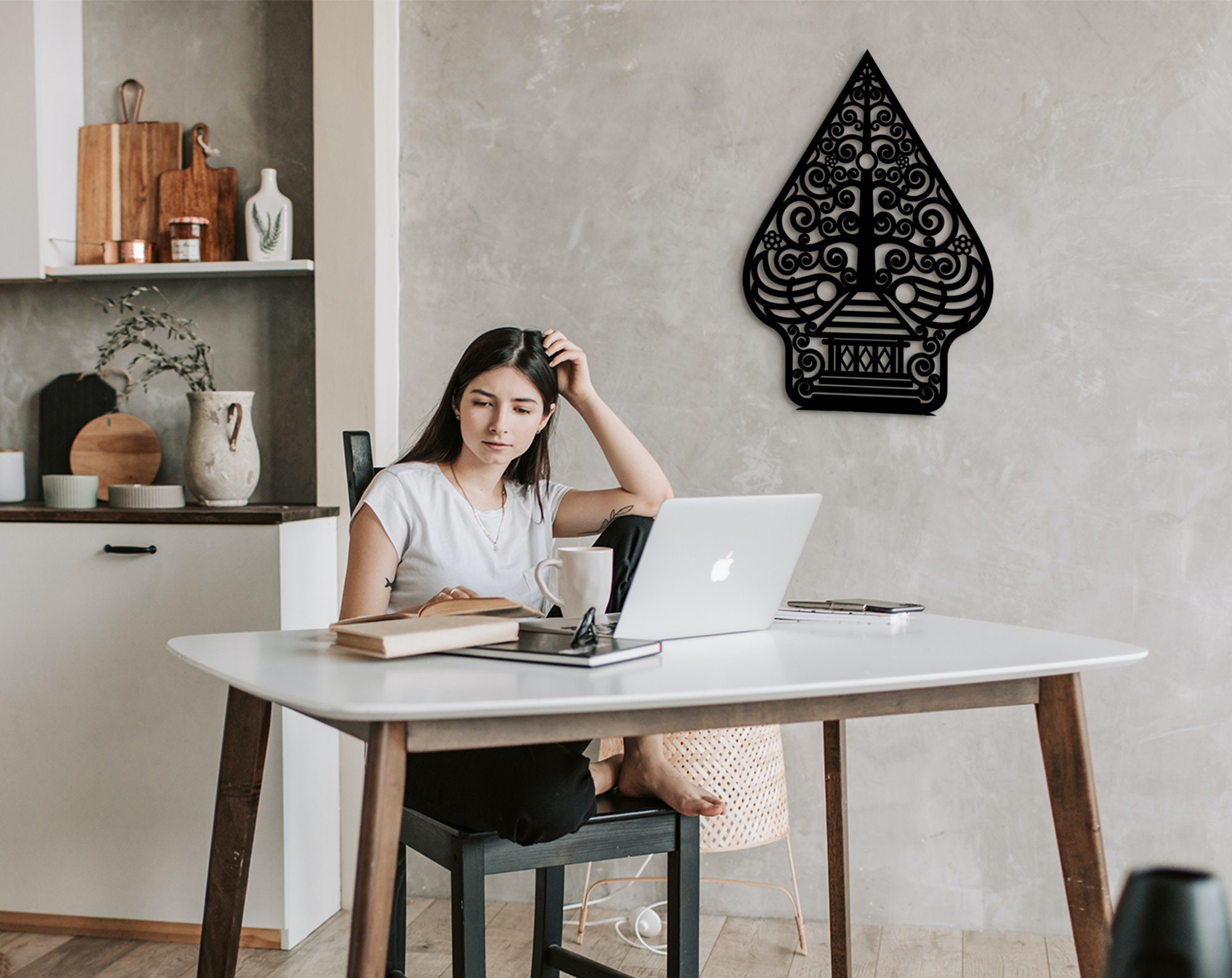 Indonesian Wall Decor, Gunungan Wayang, Gunungan Tree of Life Shadow ...