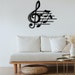 Sol Key Music Notes Decor Sol Key Wood Wall Art Music Studio - Etsy