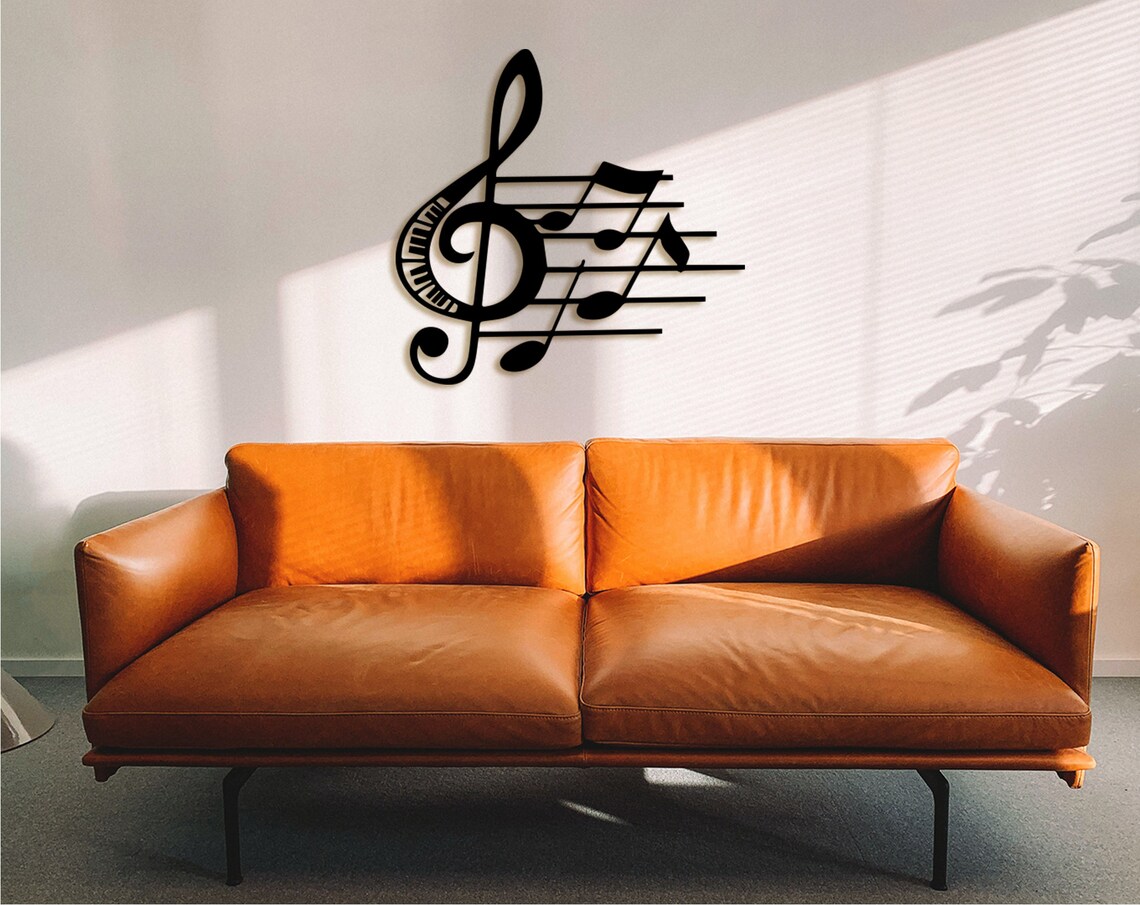 Sol Key Music Notes Decor Sol Key Wood Wall Art Music Studio - Etsy
