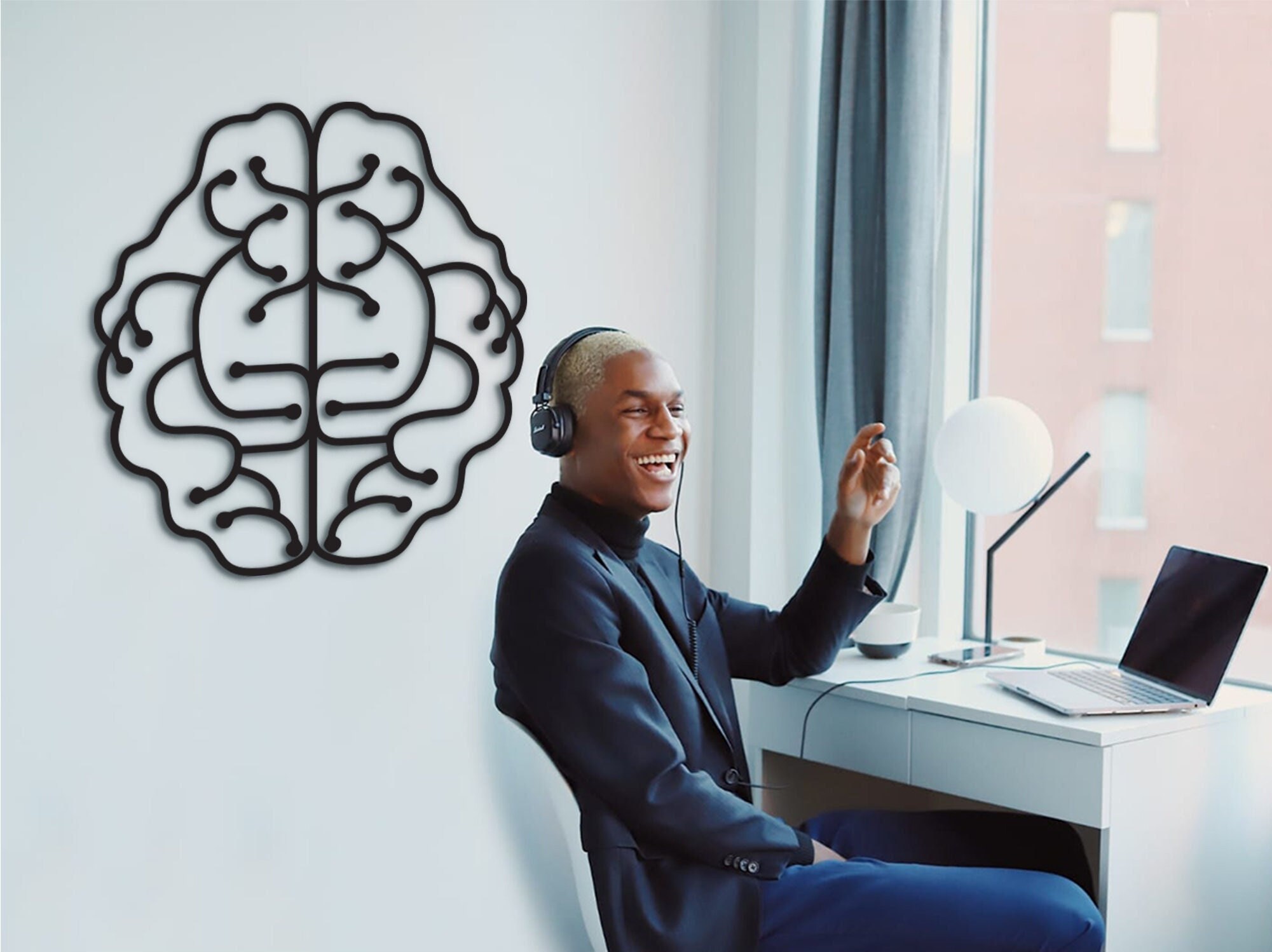 Brain Wall Decal Brain Decorations Neurology Neuro Nurse - Etsy