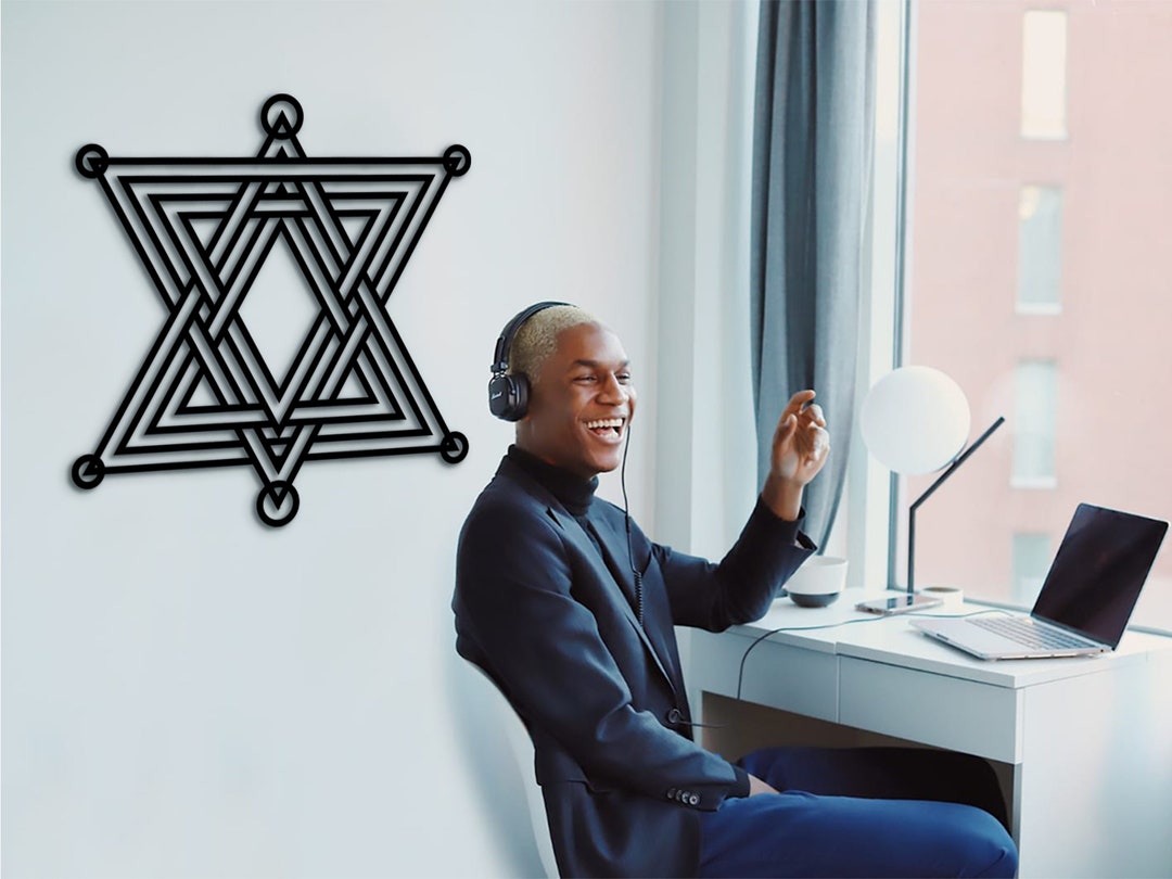 Star of David Wall Art, Star of David Wooden Wall Decor, Wooden Star of ...