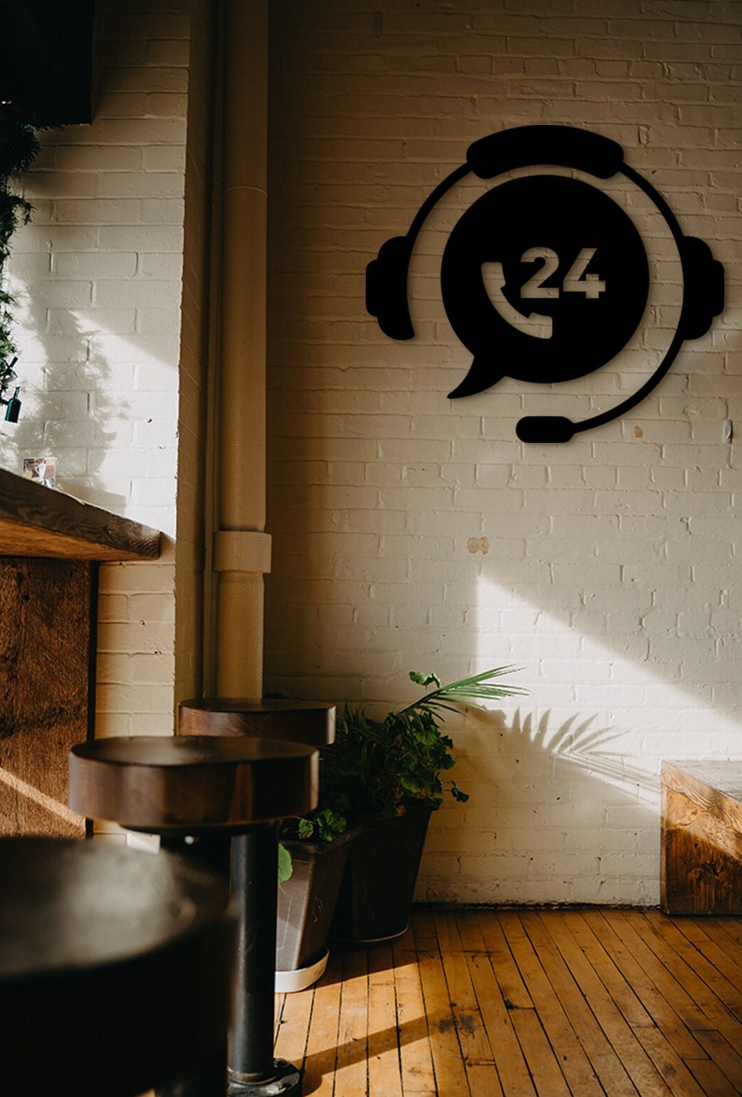 Call Center Sign Telephone Telecom Decor Telecom Gifts Old Time Phone ...