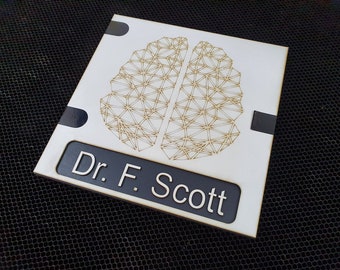 Anatomical Brain Laser Cut Wood Sign Wall Art Medical Sign - Etsy