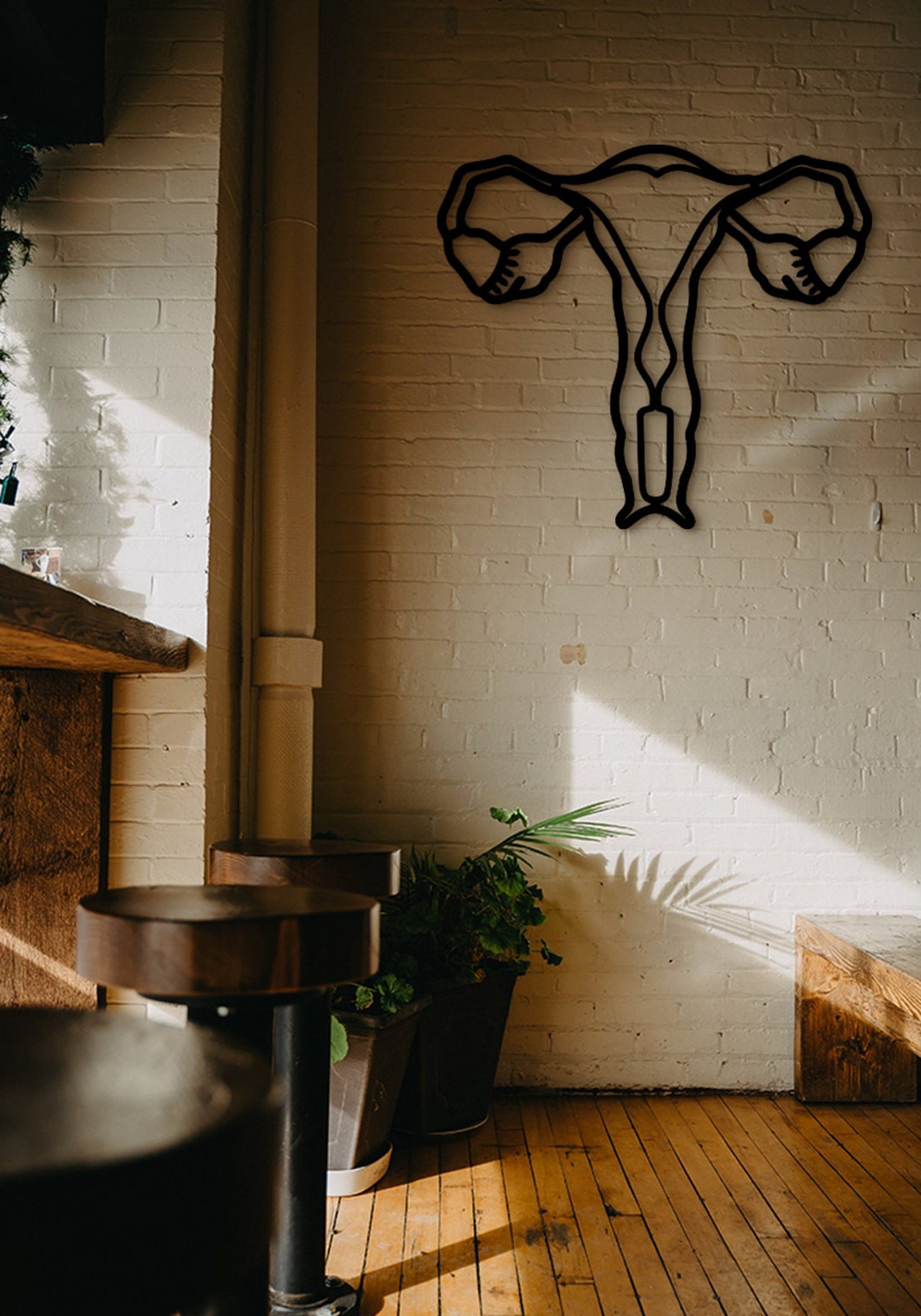 Uterus Anatomy Anatomical Wood Art Uterus Anatomy Ornament Medical Sign ...