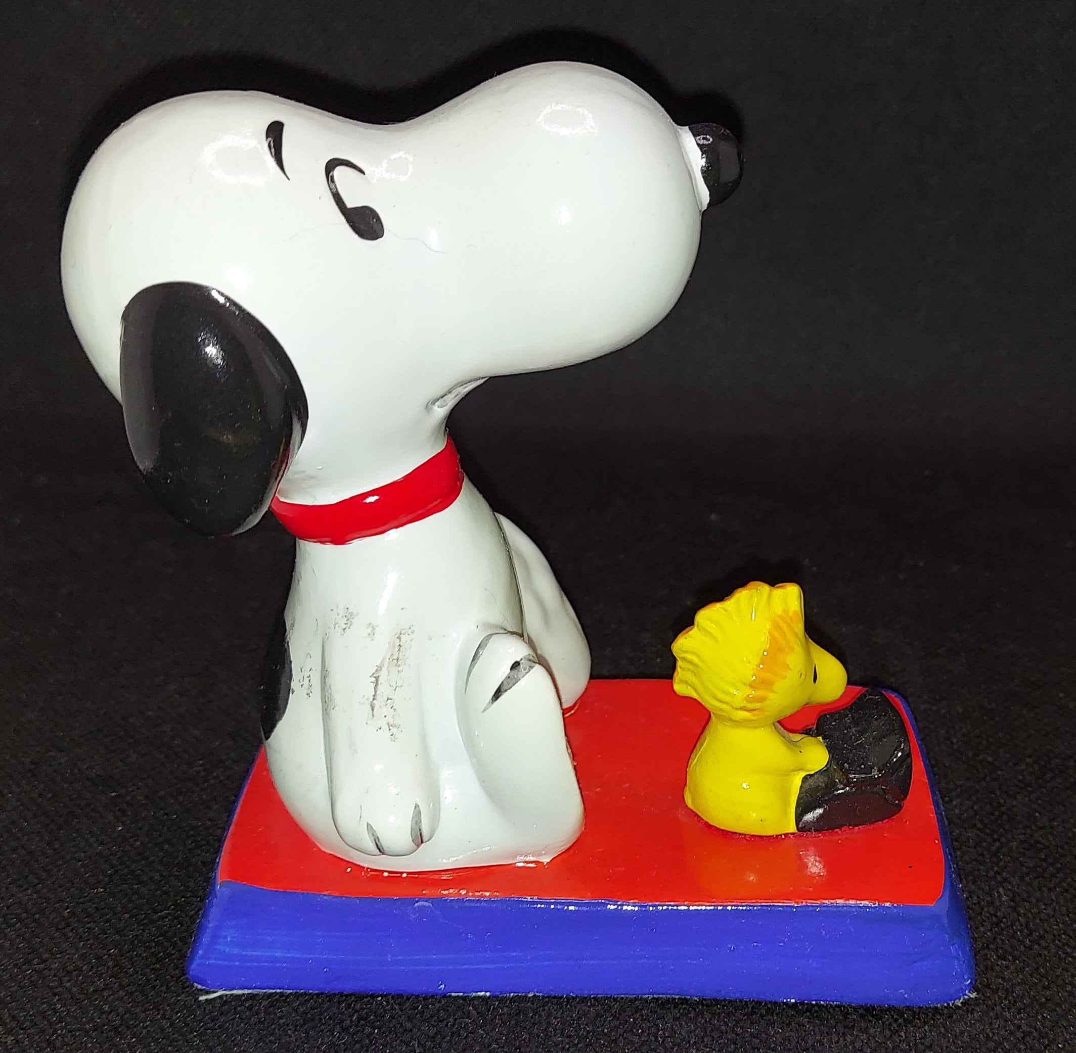 Snoopy Woodstock Figurine Woodstock Secretary Made in Japan by - Etsy