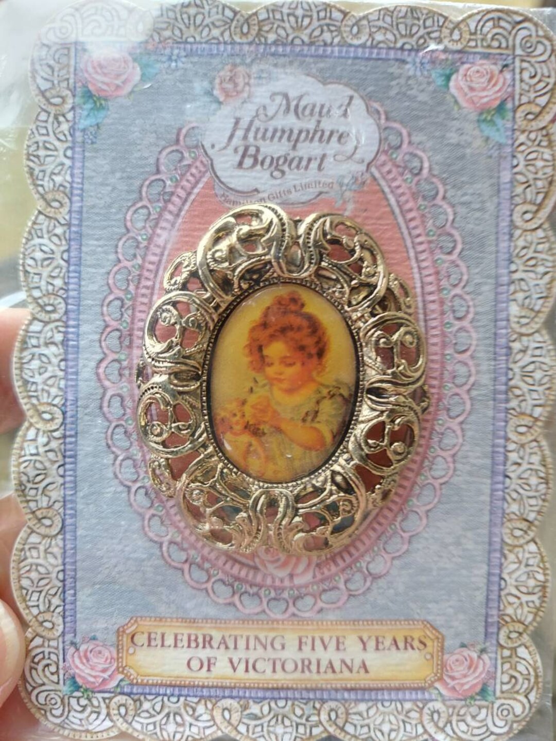 1992 Hamilton Anniversary Pin Maud Humphrey Bogart Hamilton Gifts Inc ...