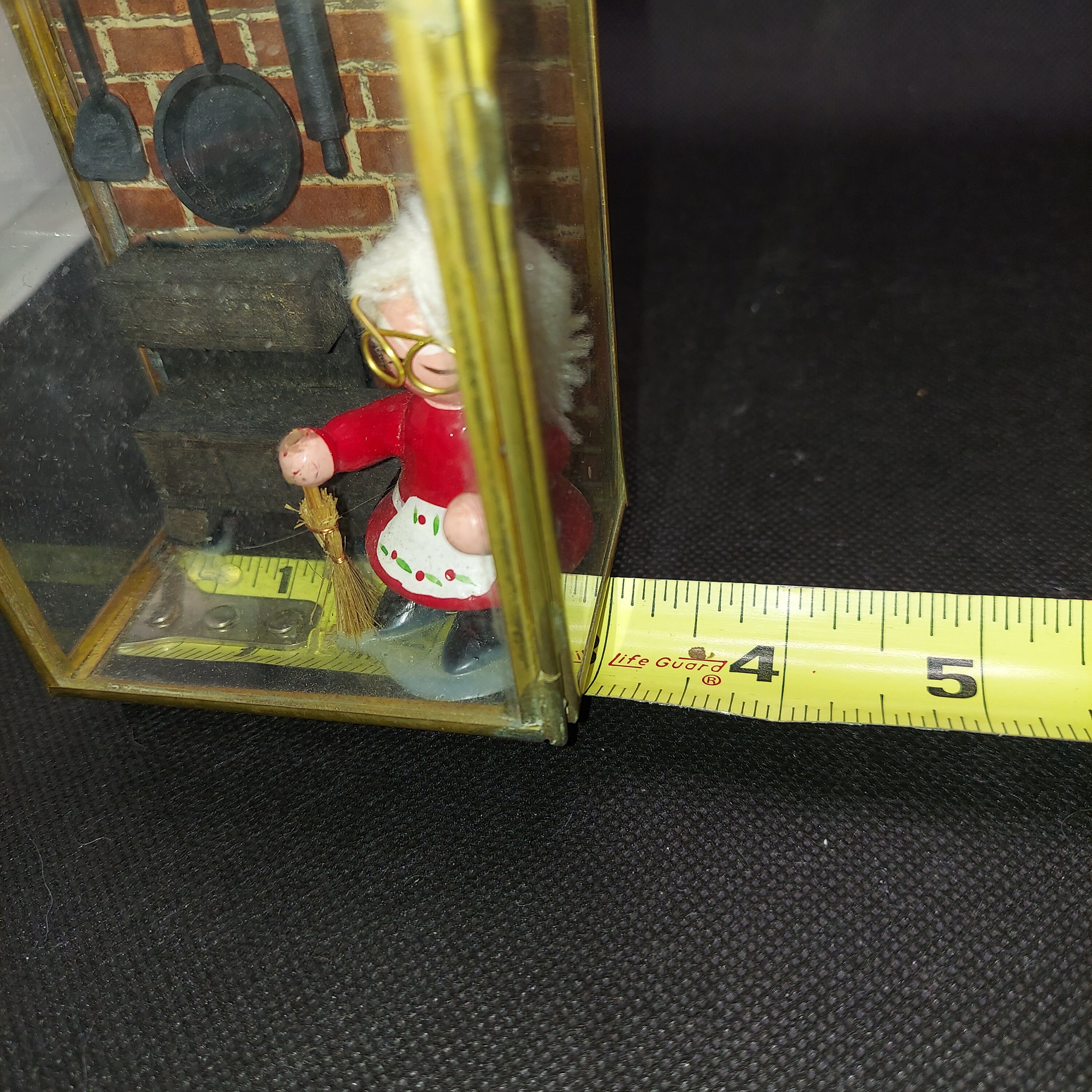 Mini Brass & Glass Diorama Display Case Shadow Box Mrs Claus - Etsy