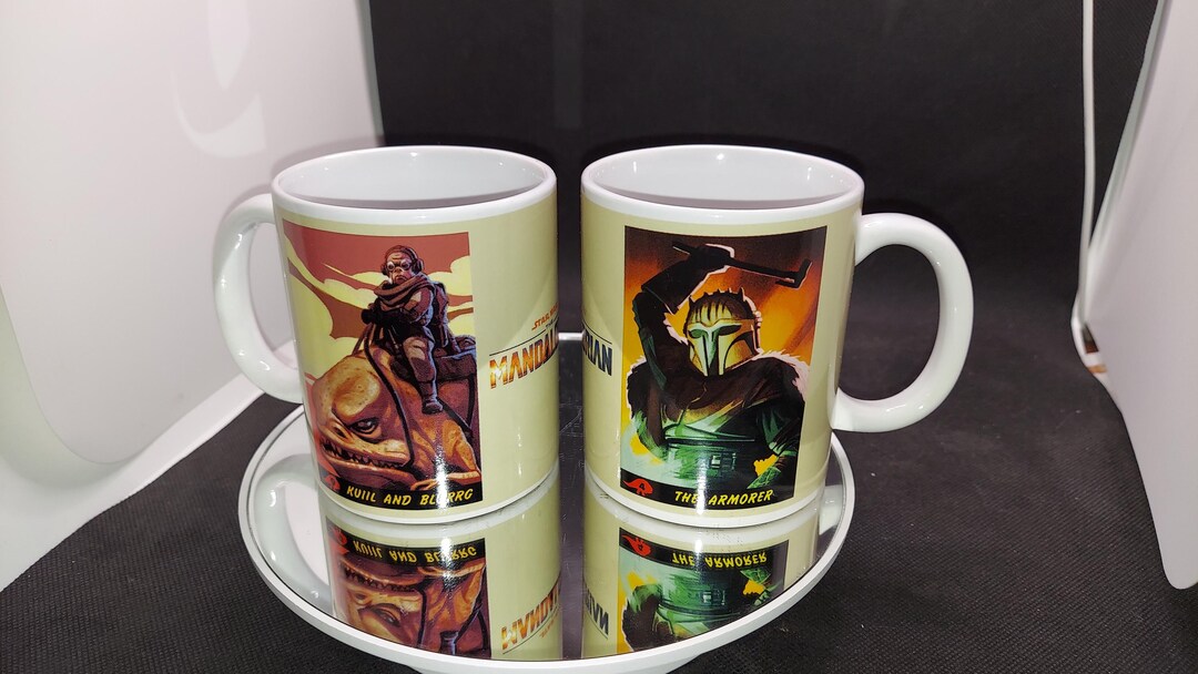 2020 Star Wars the Mandalorian Coffee Tea Mugs the Armorer and Kuiil ...