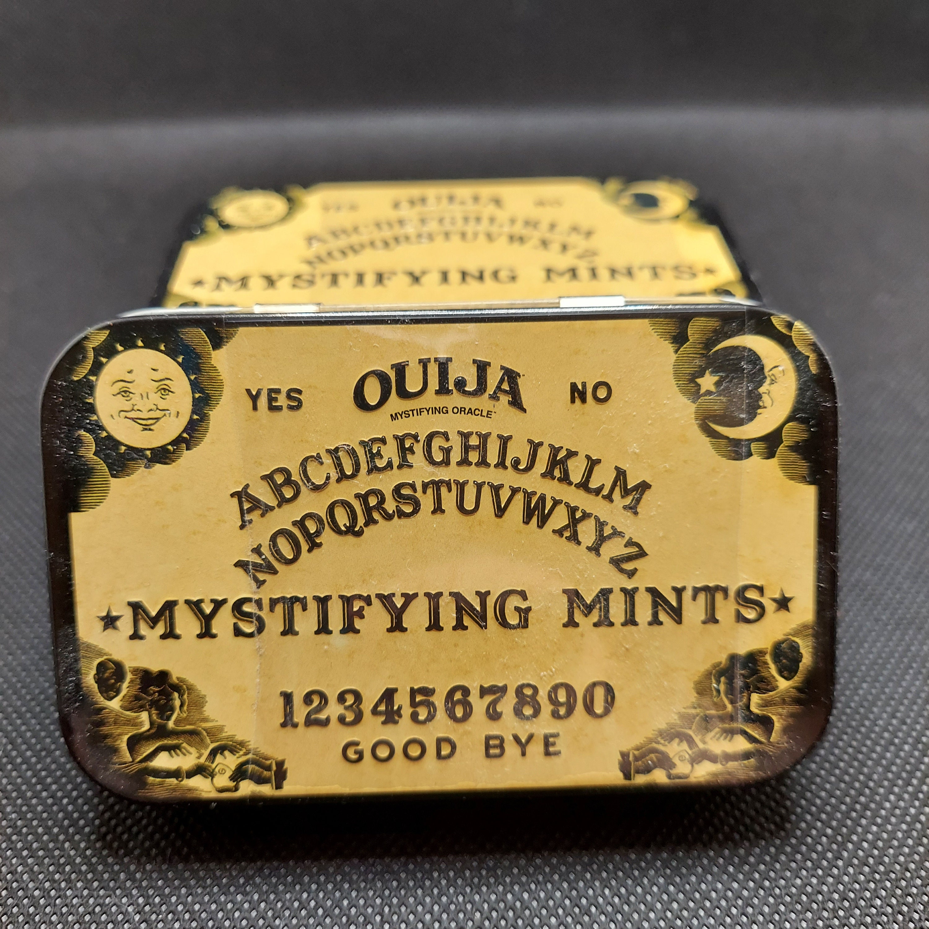 NEW Candy Tin Ouija Board Mystifying Mints Sealed Container Witch ...
